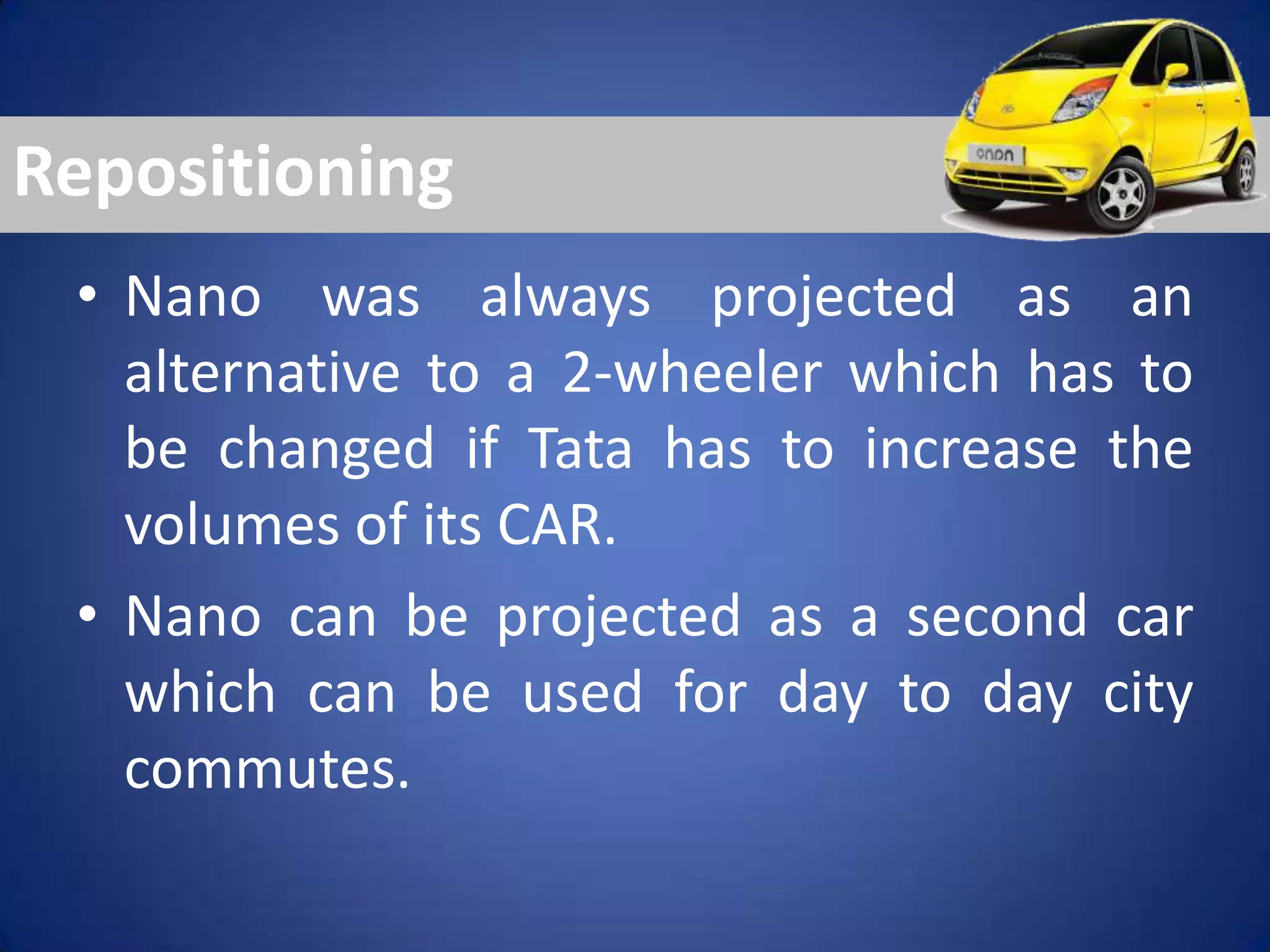 Why did tata nano failed | PPTX