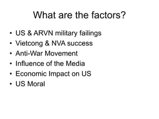 Why did the US fail to win the Vietnam War.ppt