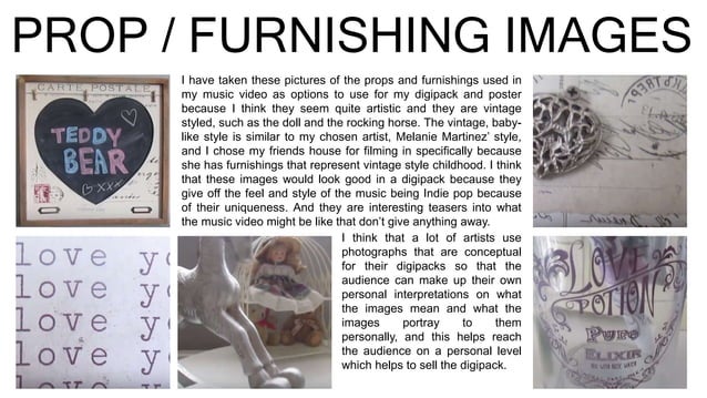 Idea's for Digipacks; Pictures I Have Chosen | PPTX