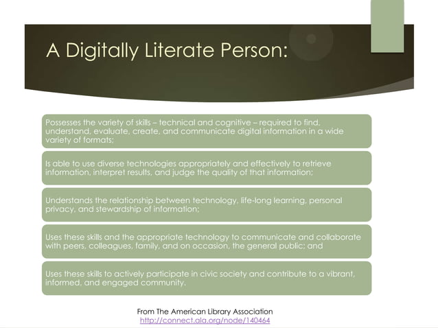 Digital Literacy | Why it matters | PPTX | Education