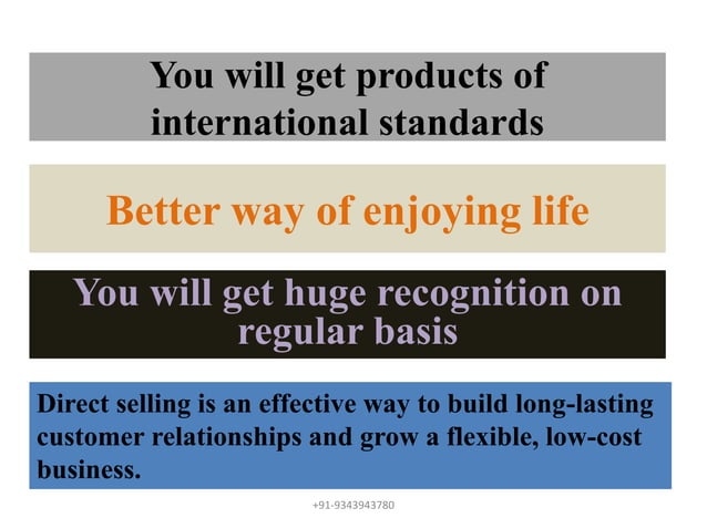 Why direct selling | PPT