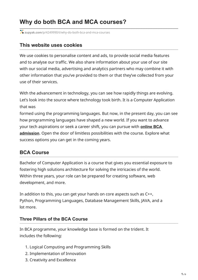 Why do both BCA and MCA courses (1).docx | Free Download