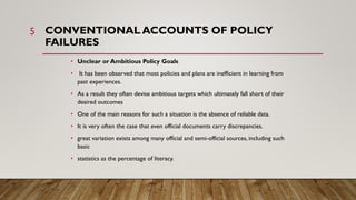 Why Do development Policy Fail in Rual settings Daniel Temesgen Gelan ...