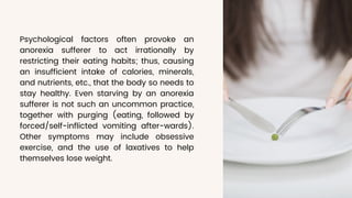 Why Does Anorexia Affect More Women Than Men? | PPT