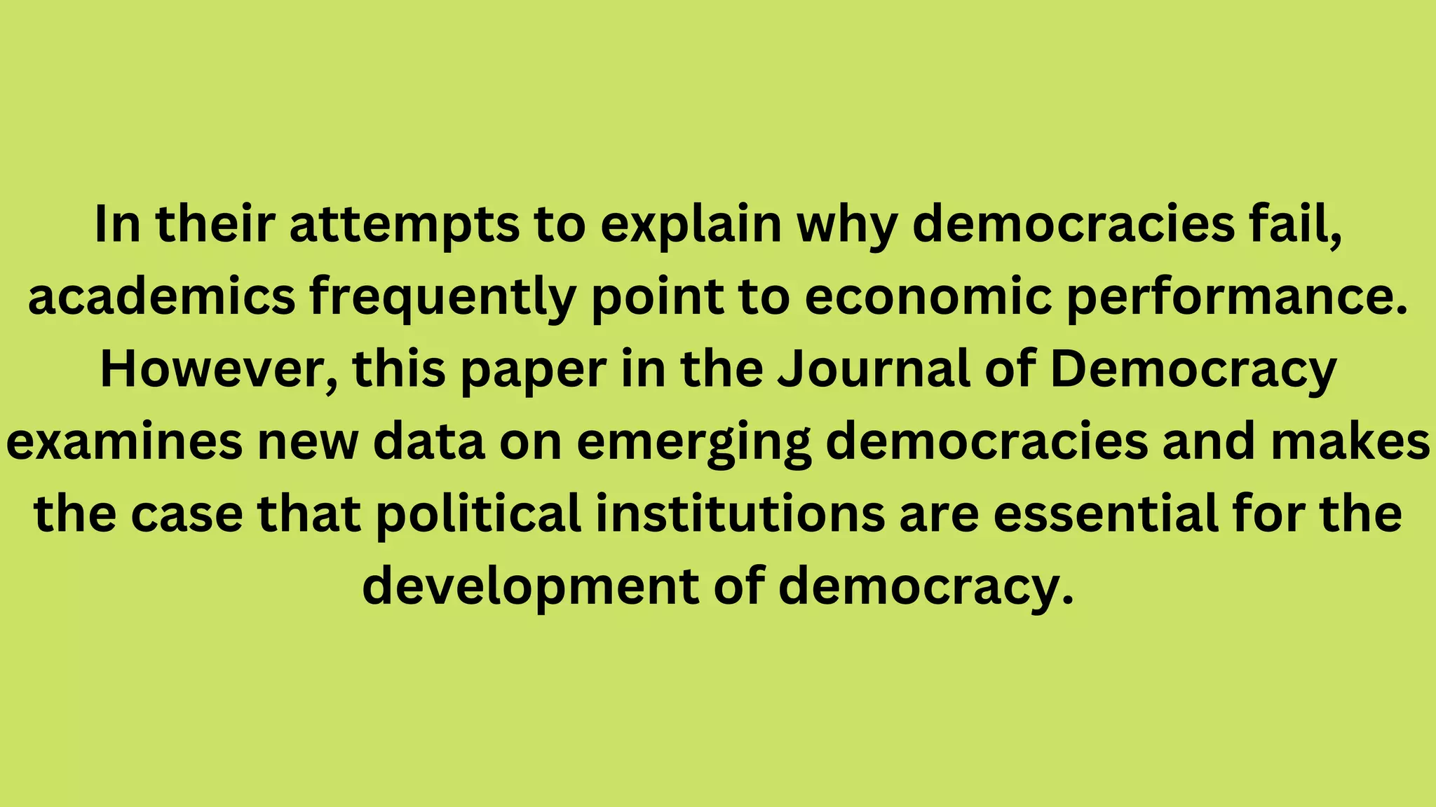 Why does Democracy fail In Developing Countries.pdf