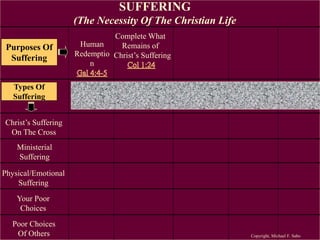 Why Does God Allow Suffering | PPTX