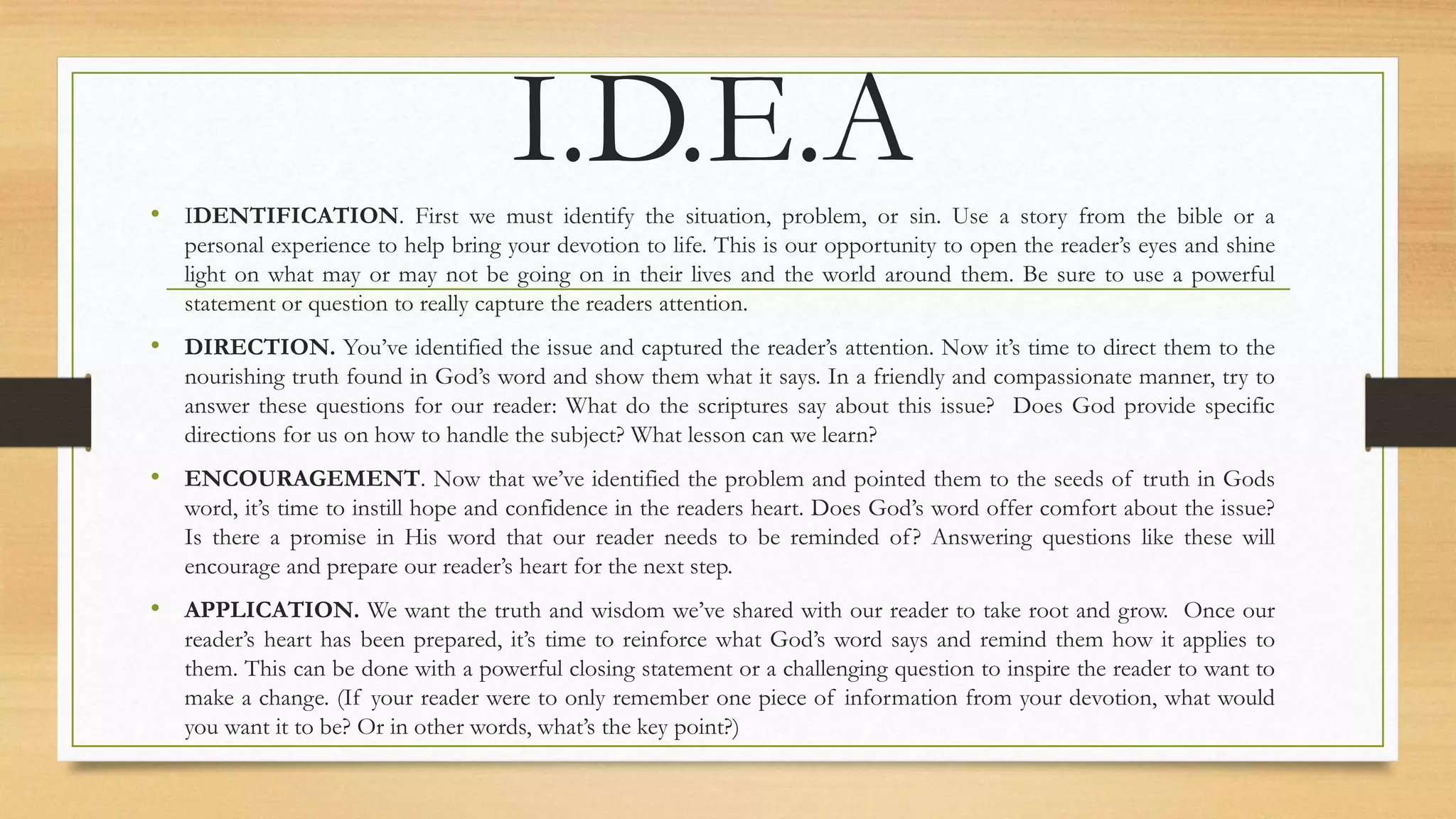 Prayer and Devotion | PPTX