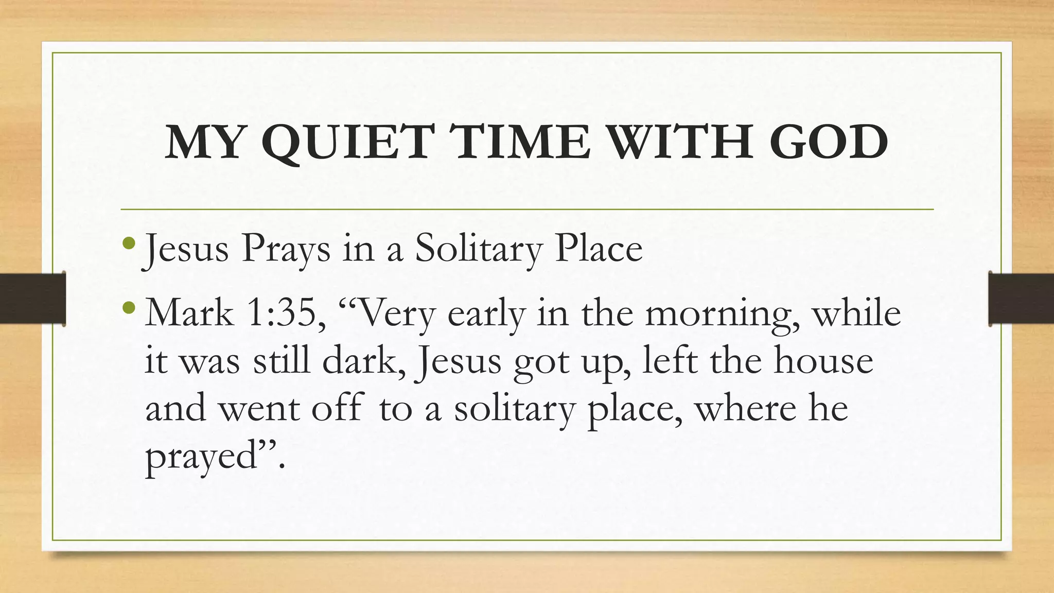 Prayer and Devotion | PPTX