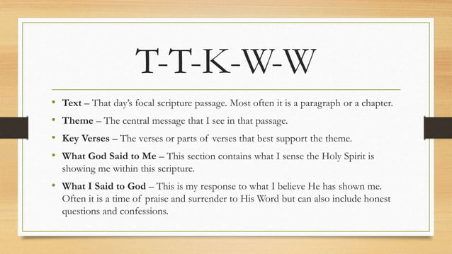 Prayer and Devotion | PPTX