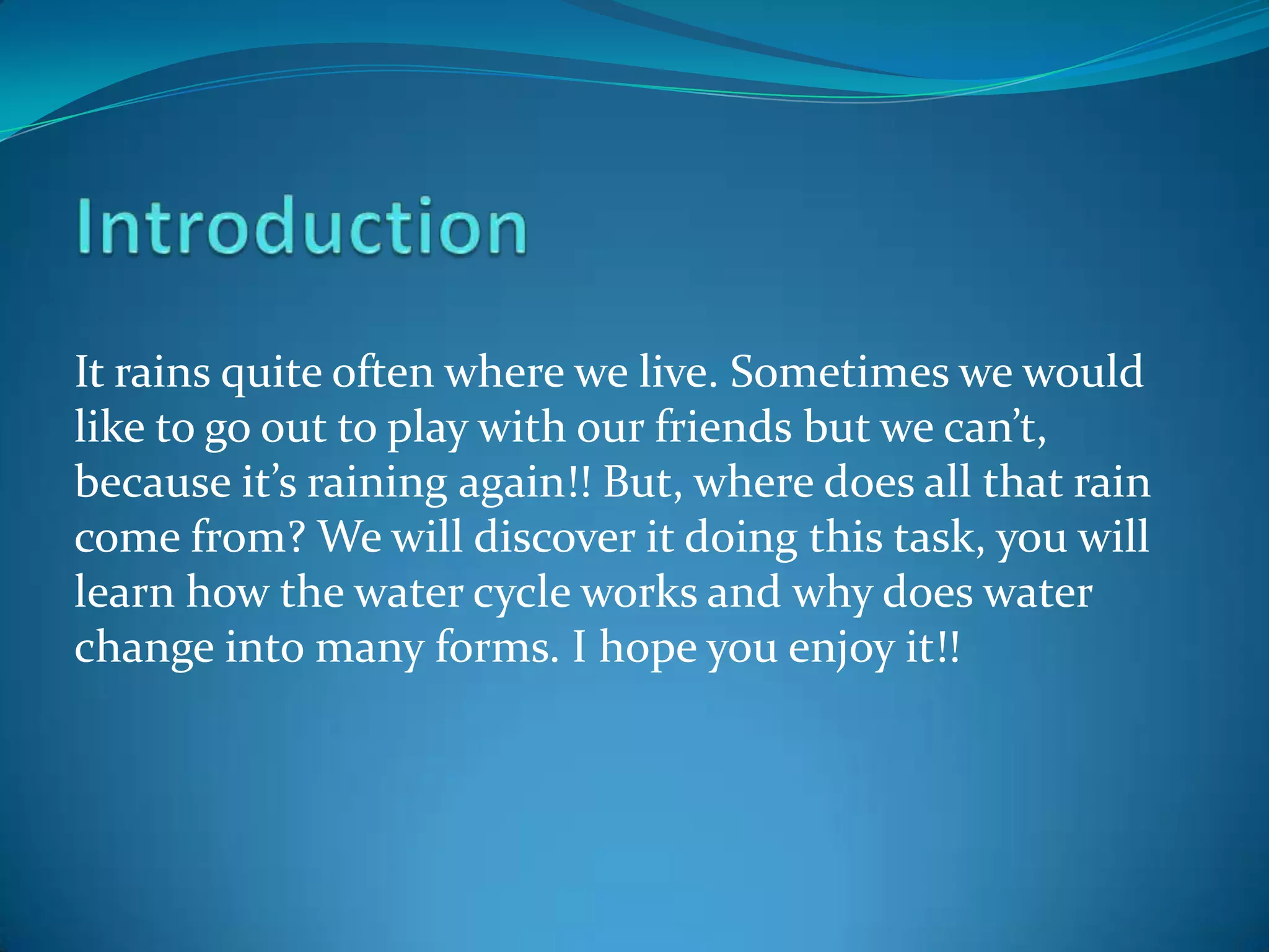 Why does it rain(modificado) | PPT