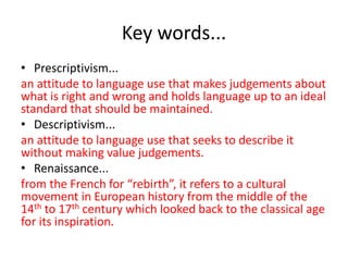 Why does language change | PPT