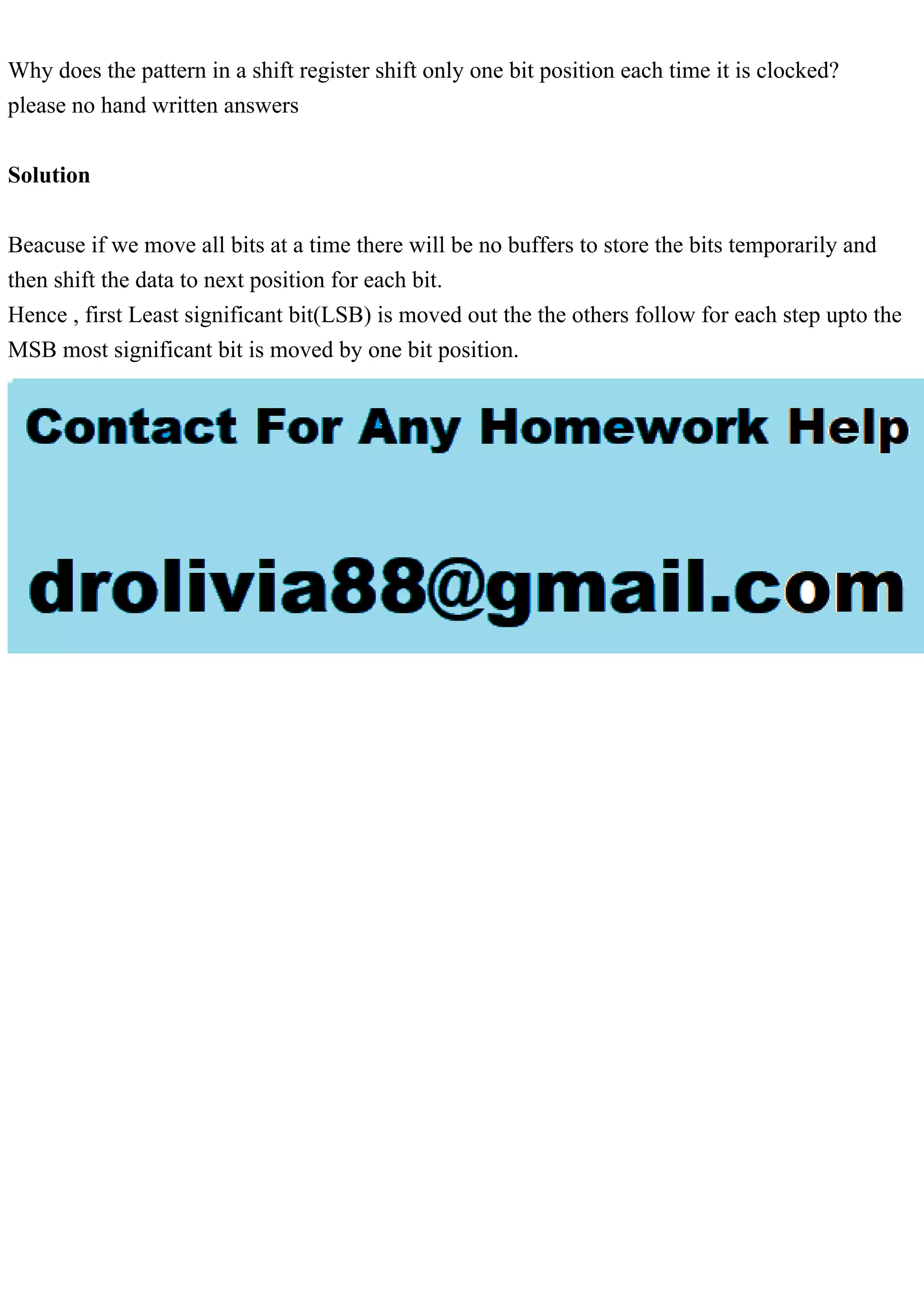 Why does the pattern in a shift register shift only one bit position.pdf