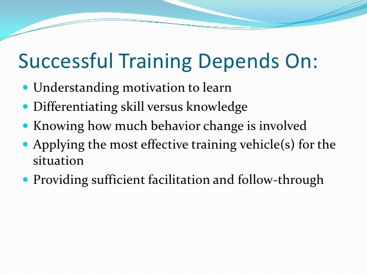 Why Does Training Sometimes Fail To Work