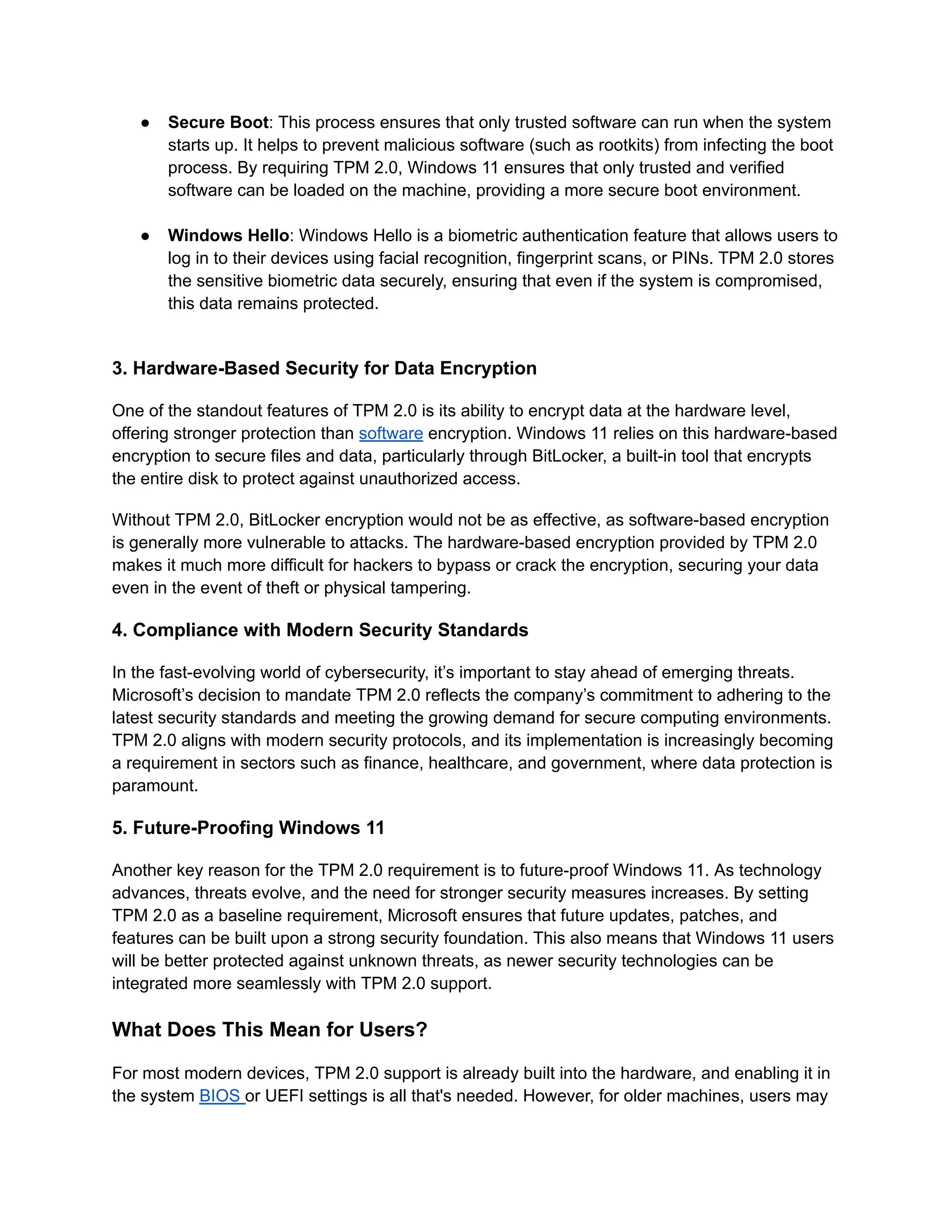 Windows 11 requires TPM for enhanced security enabling | PDF