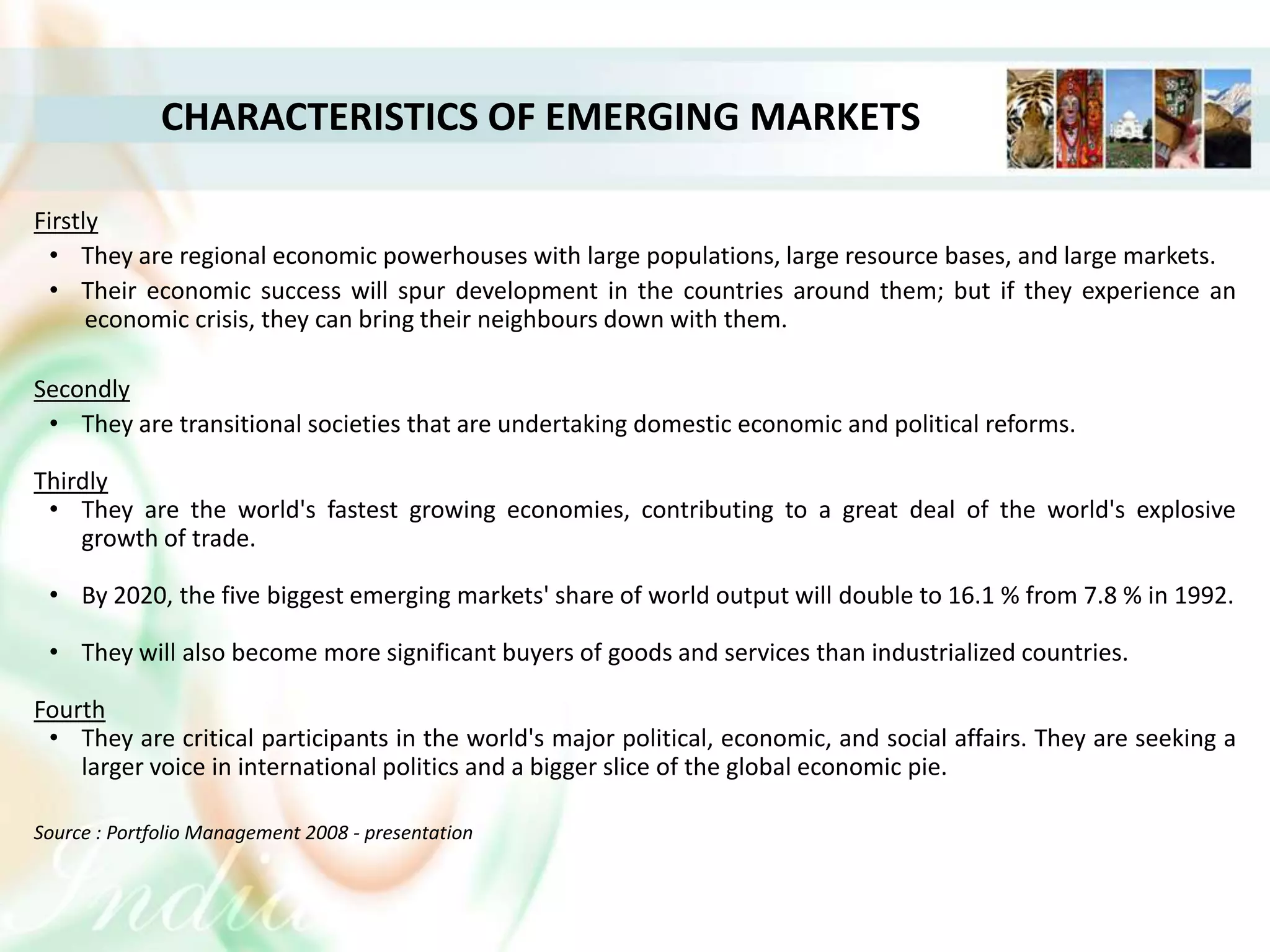 Why do experts say india is an emerging | PPTX