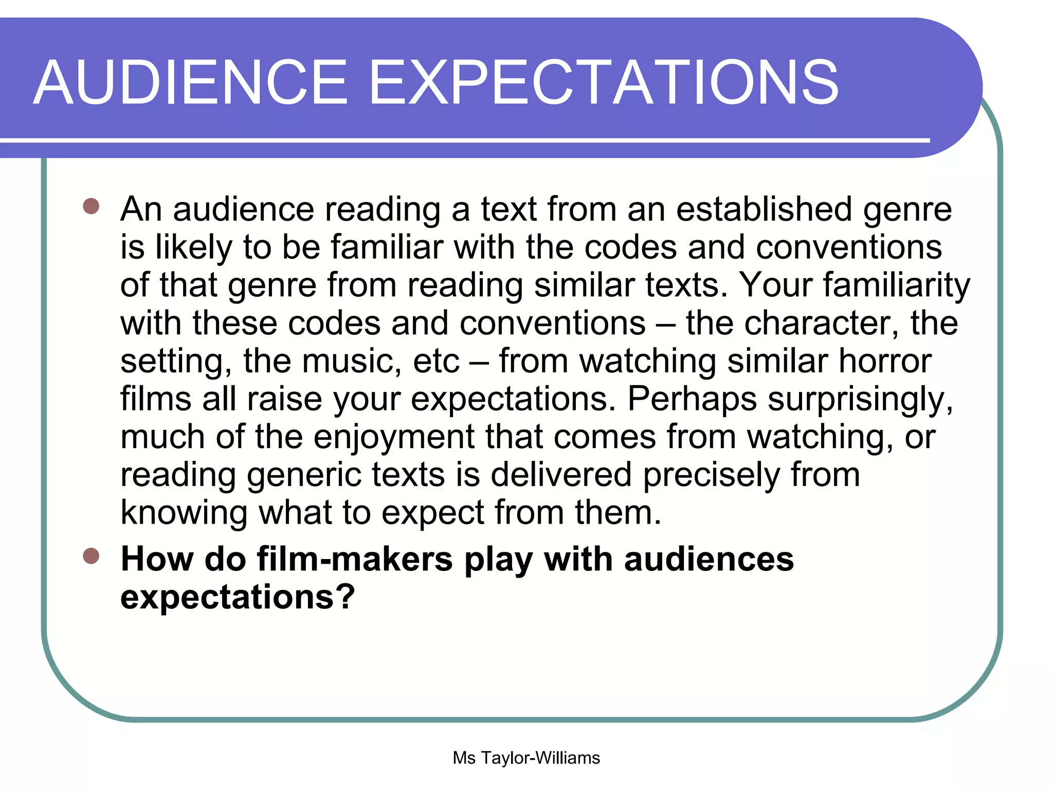 Why Do Genres Change Over Time | PPT