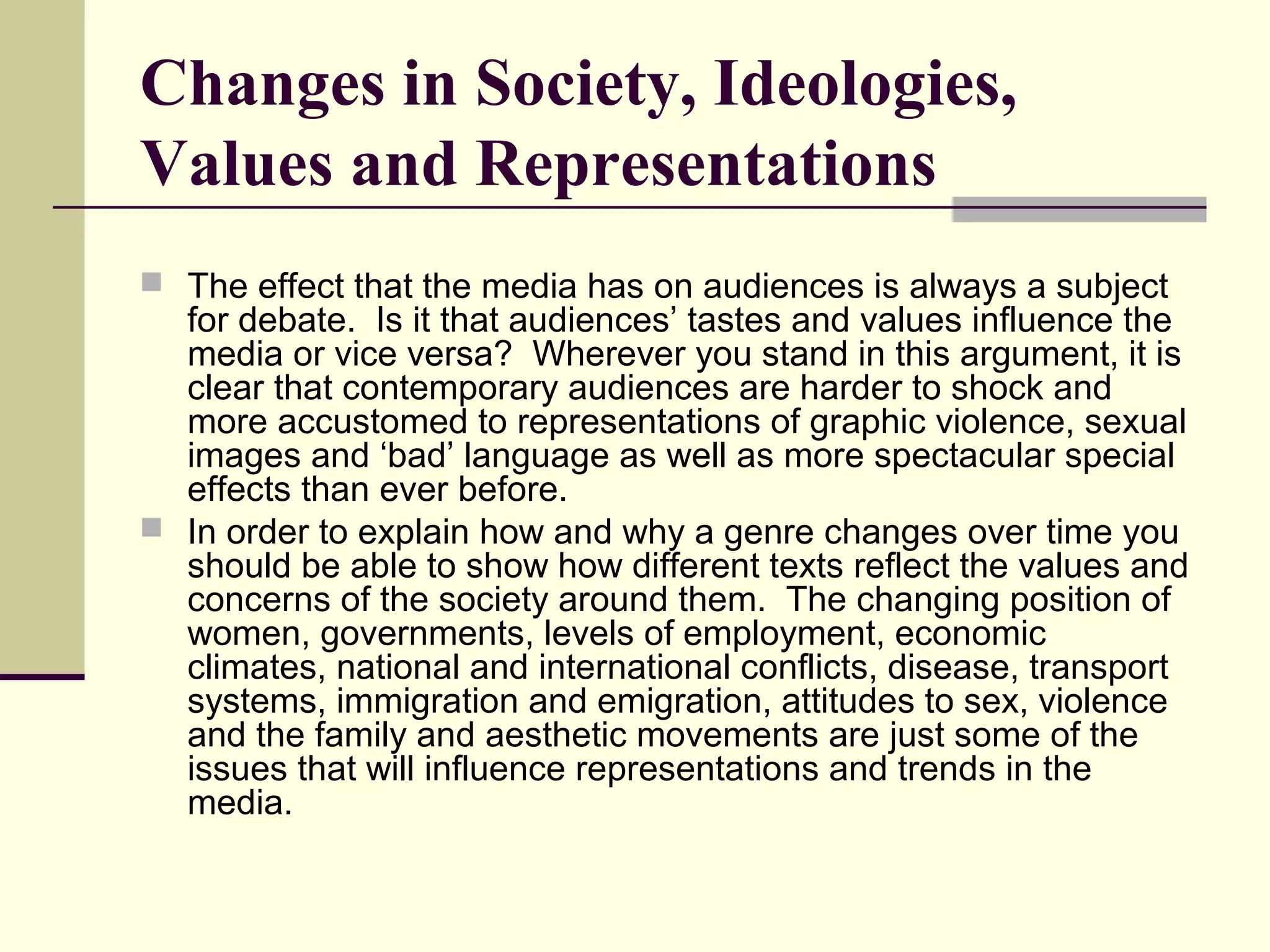 Why do genres change over time | PPT
