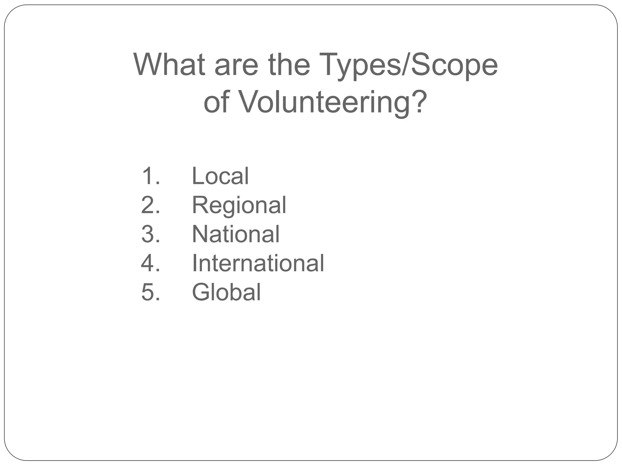 Why do i volunteer | PPT