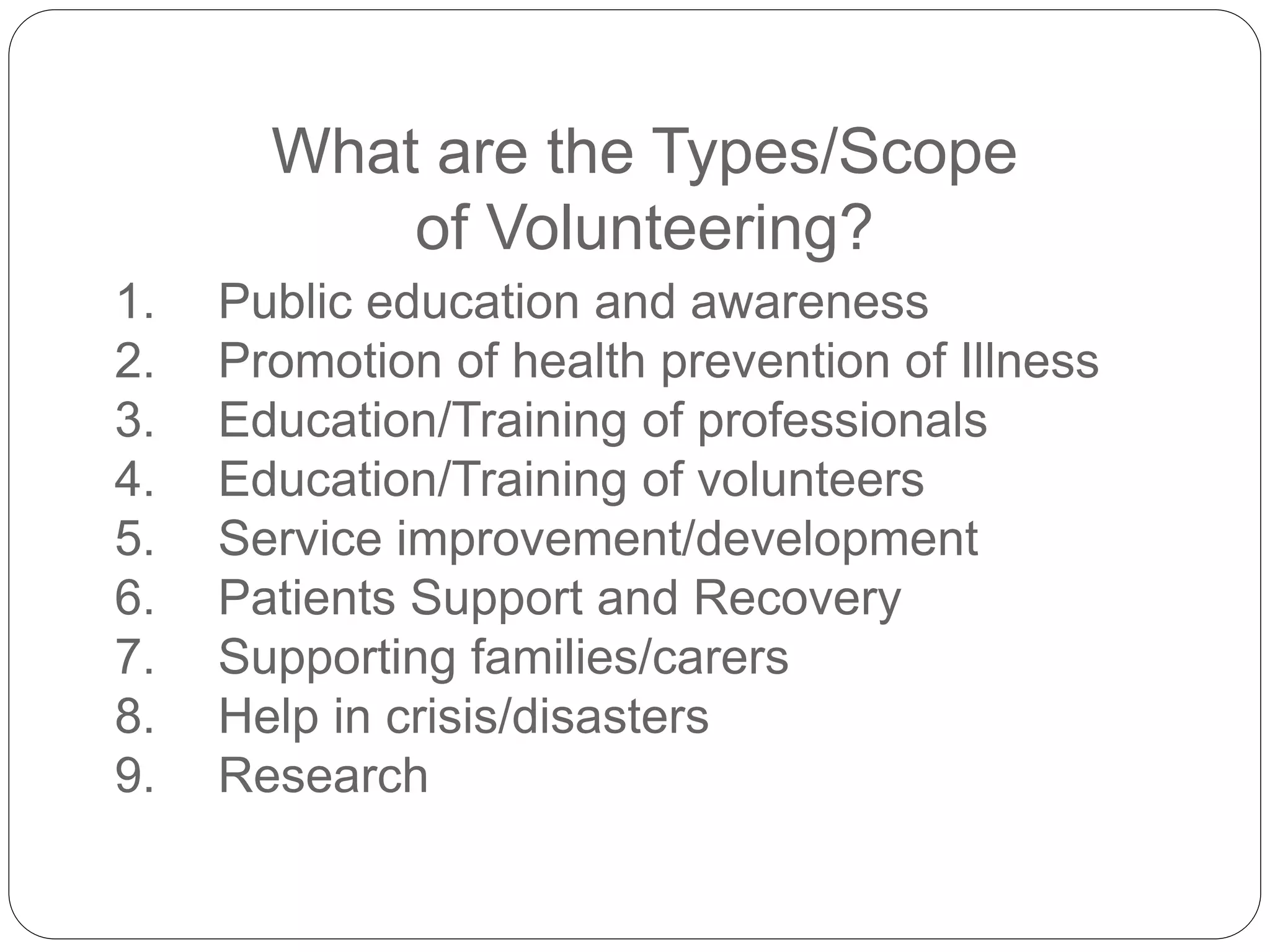 Why do i volunteer | PPT