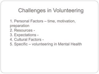 Why do i volunteer | PPT