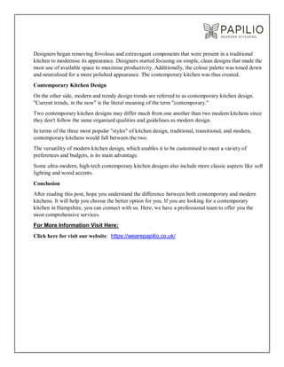 Why Do People Choose Modern Kitchen Over Contemporary.pdf