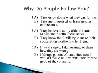 Why do people follow you | PPTX