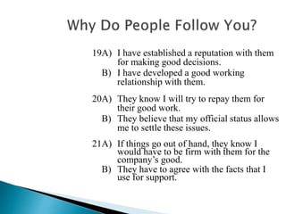 Why do people follow you | PPTX