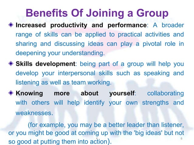 Why do people join in groups | PPTX