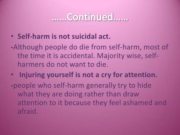 Period3-Daniella Pierre-Why do people mutilate themselves