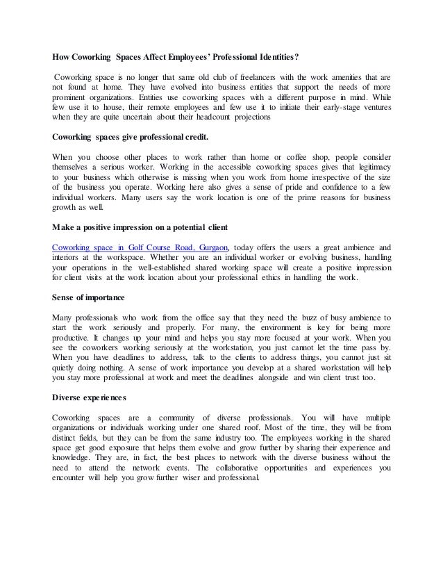 Why do people thrive in coworking spaces