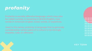 Why do people use profanity? | PPT