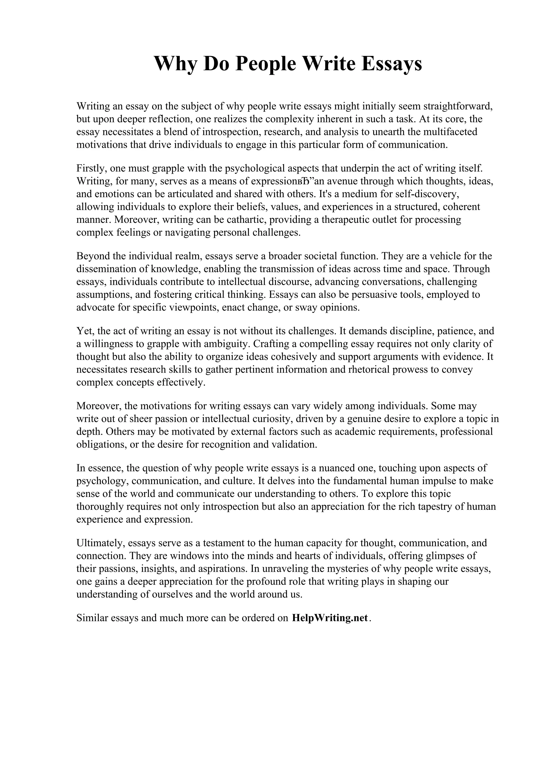 Why Do People Write Essays.pdf