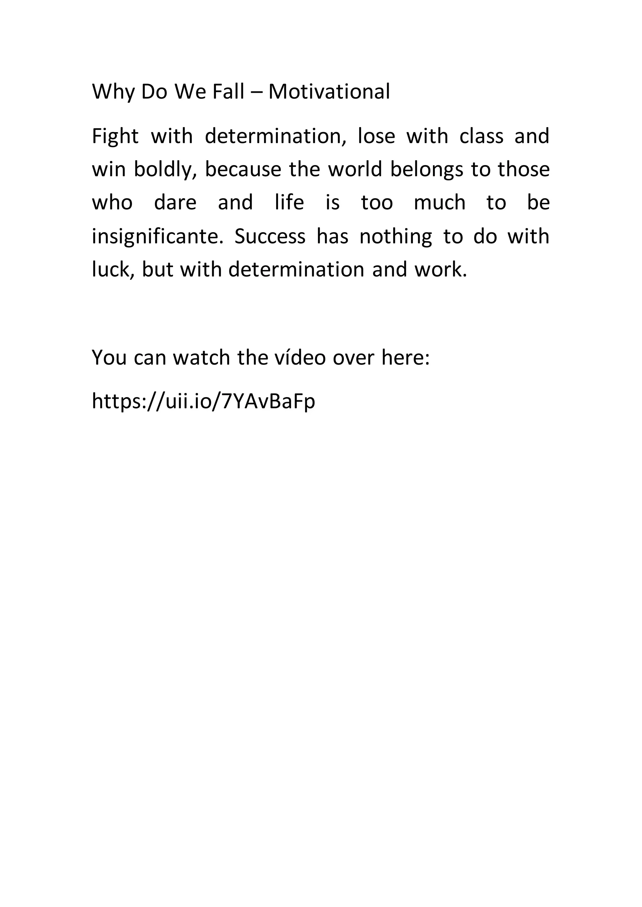 Why do we fall | DOCX