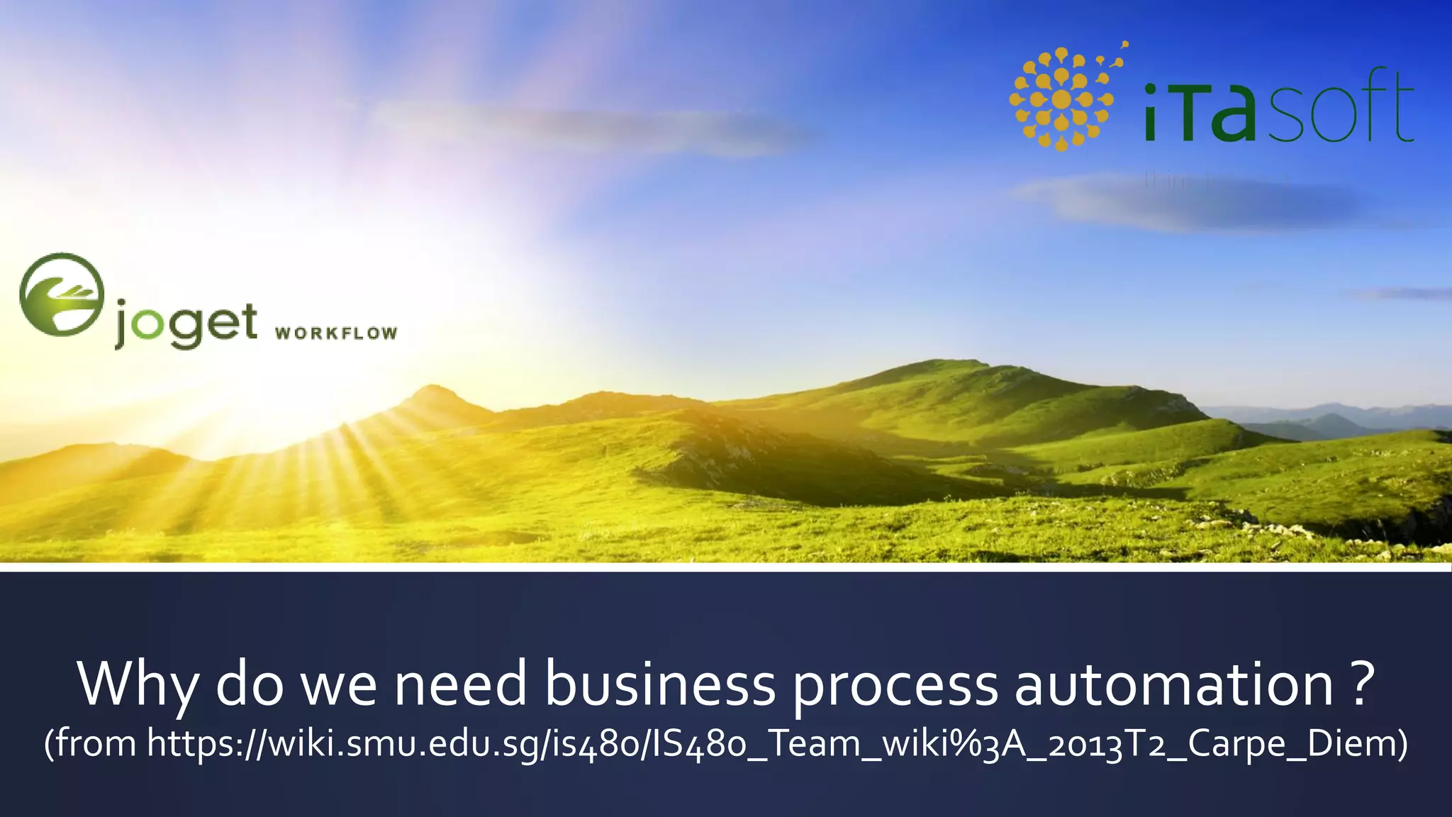 Why do we need business process automation | PDF