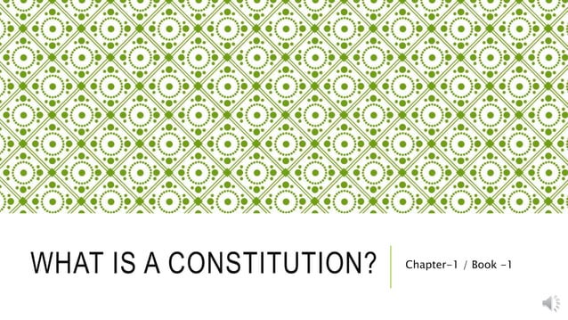Why do we need constitution? | PPTX