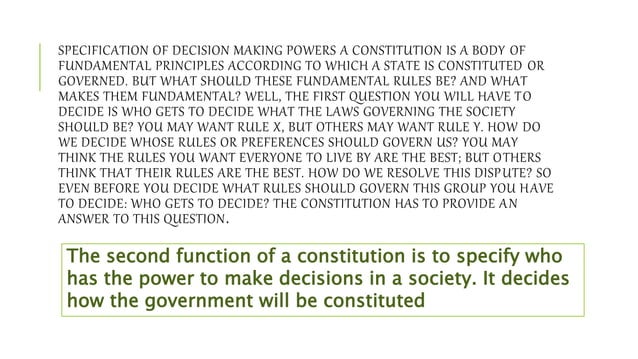 Why do we need constitution? | PPTX