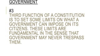 Why do we need constitution? | PPTX