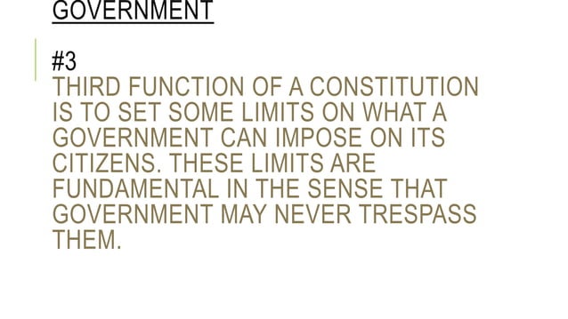 Why do we need constitution? | PPTX
