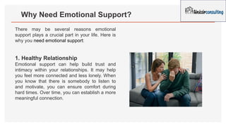 Why Do We Need Emotional Support? How to Give & Receive it? | PPTX