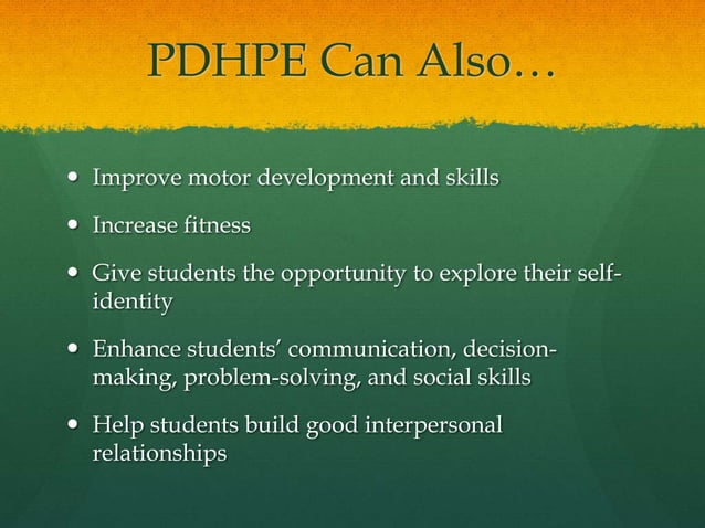 Why Do We Need PDHPE? | PPT