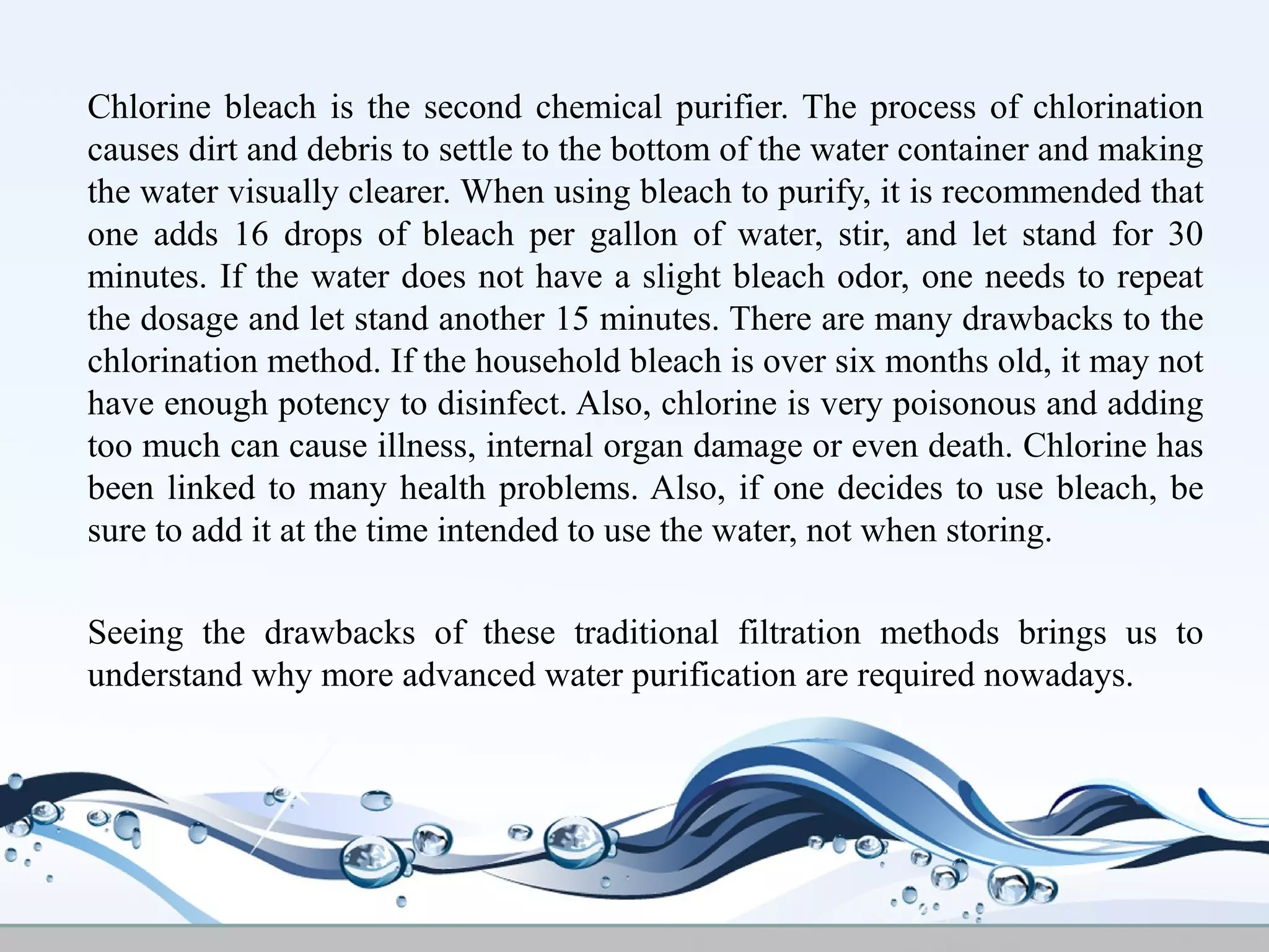 Why do we need water purification? | PPT