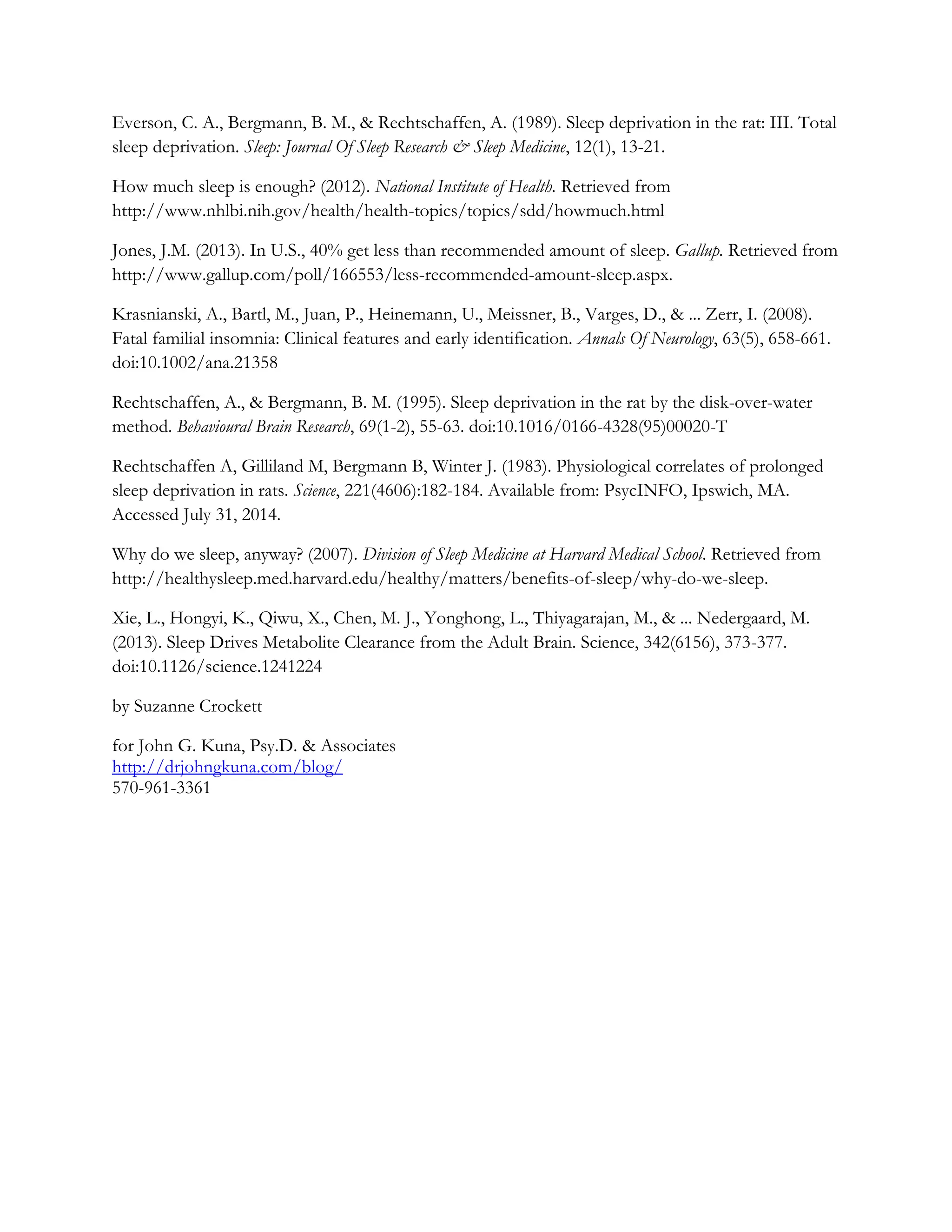 Why do we sleep? | DOCX