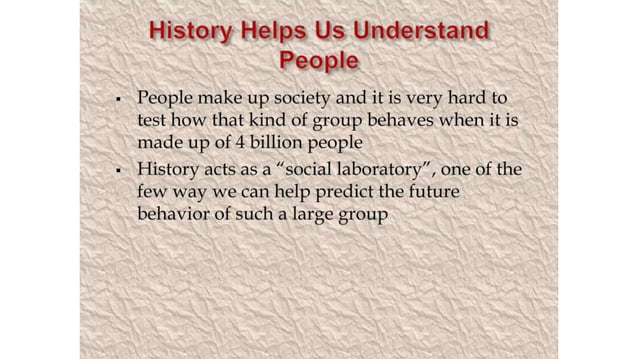 Why do we study history? What is the importance of studying history ...