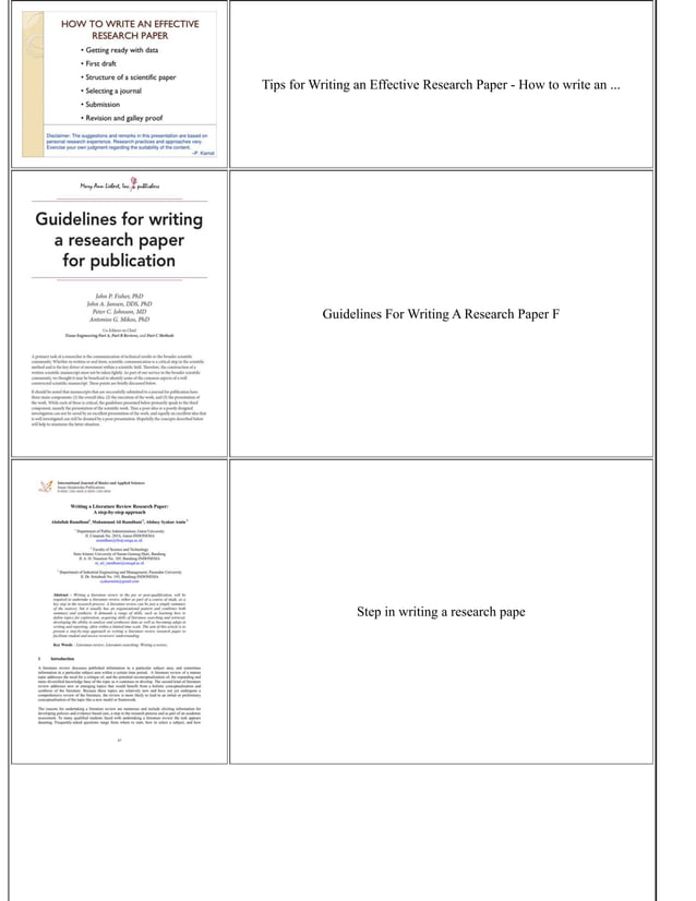 Why Do We Write Research Papers | PDF