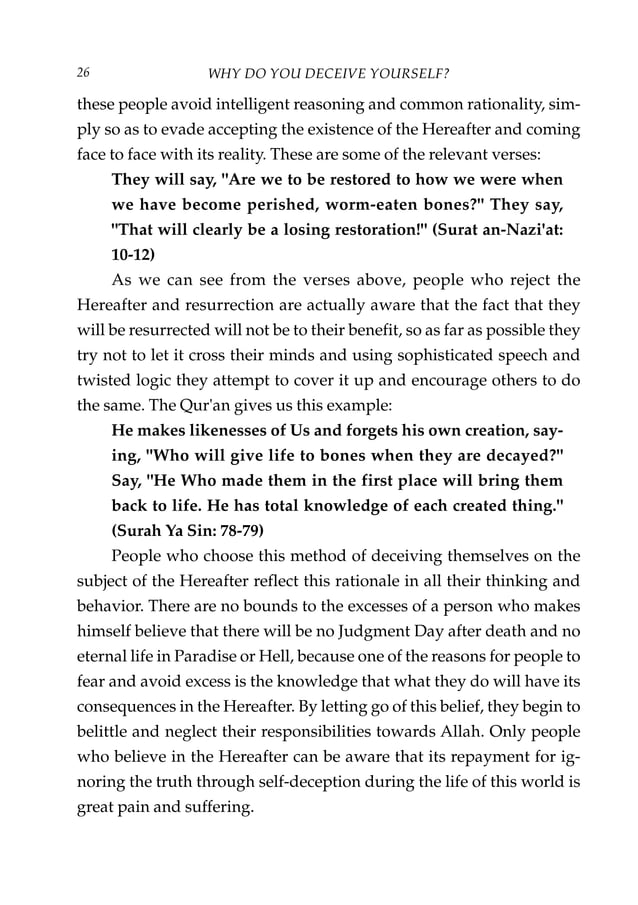 Why do you deceive yourself? | PDF