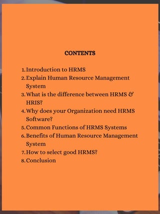Why do you need an hrms for your organization | PDF