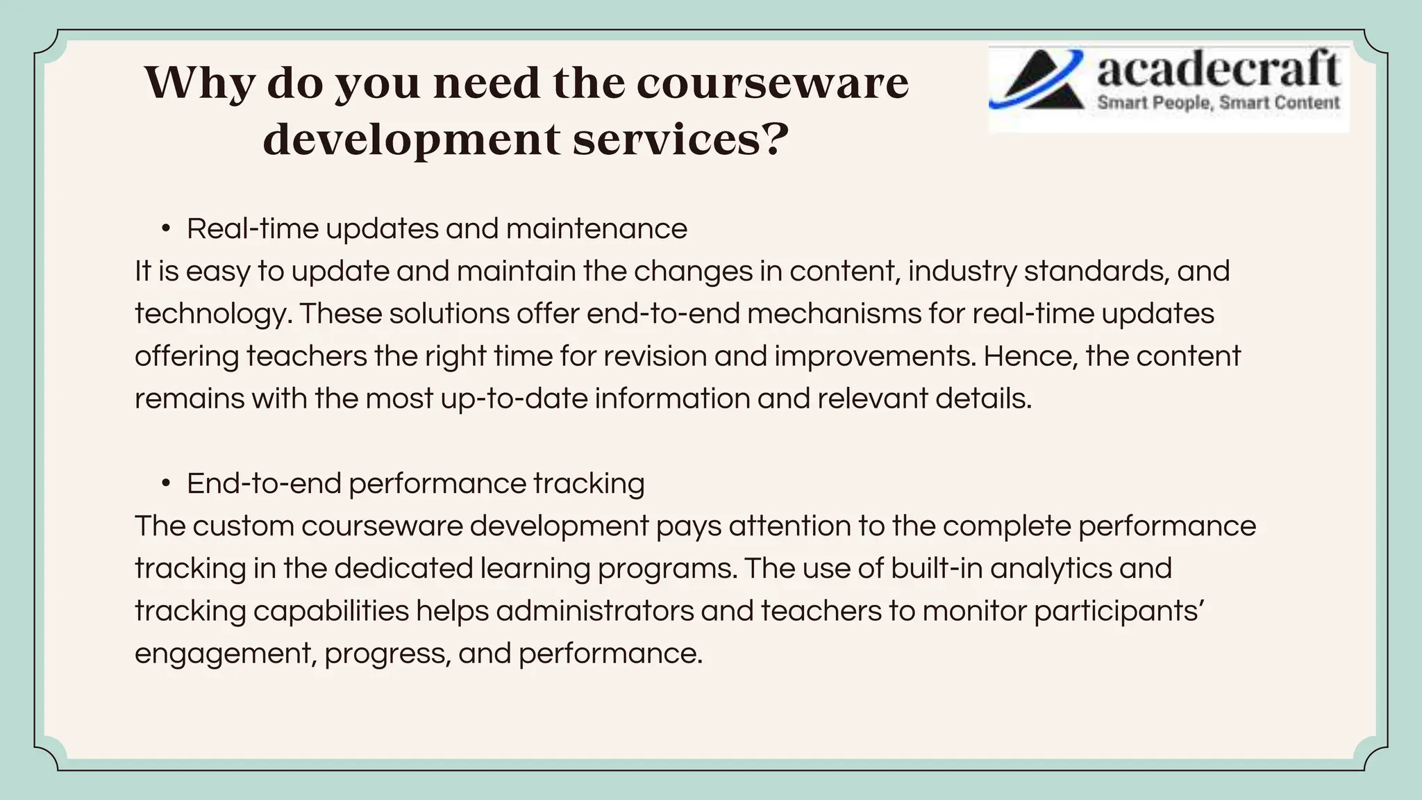 Why do you need dedicated courseware development services.pptx