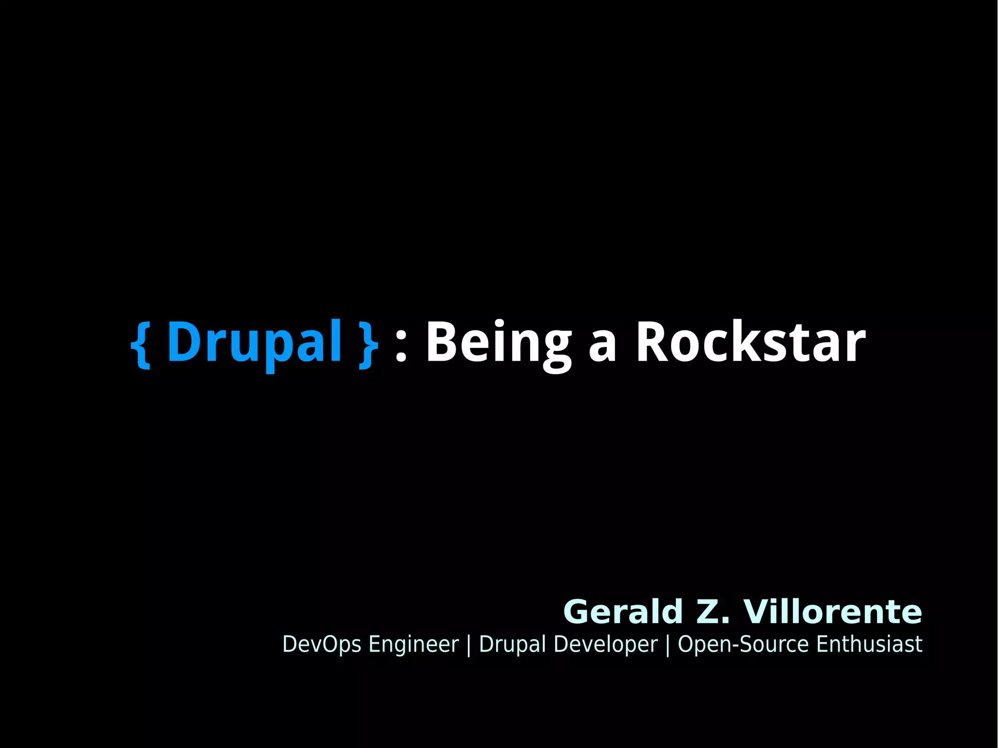 Why Drupal is Rockstar? | PPT
