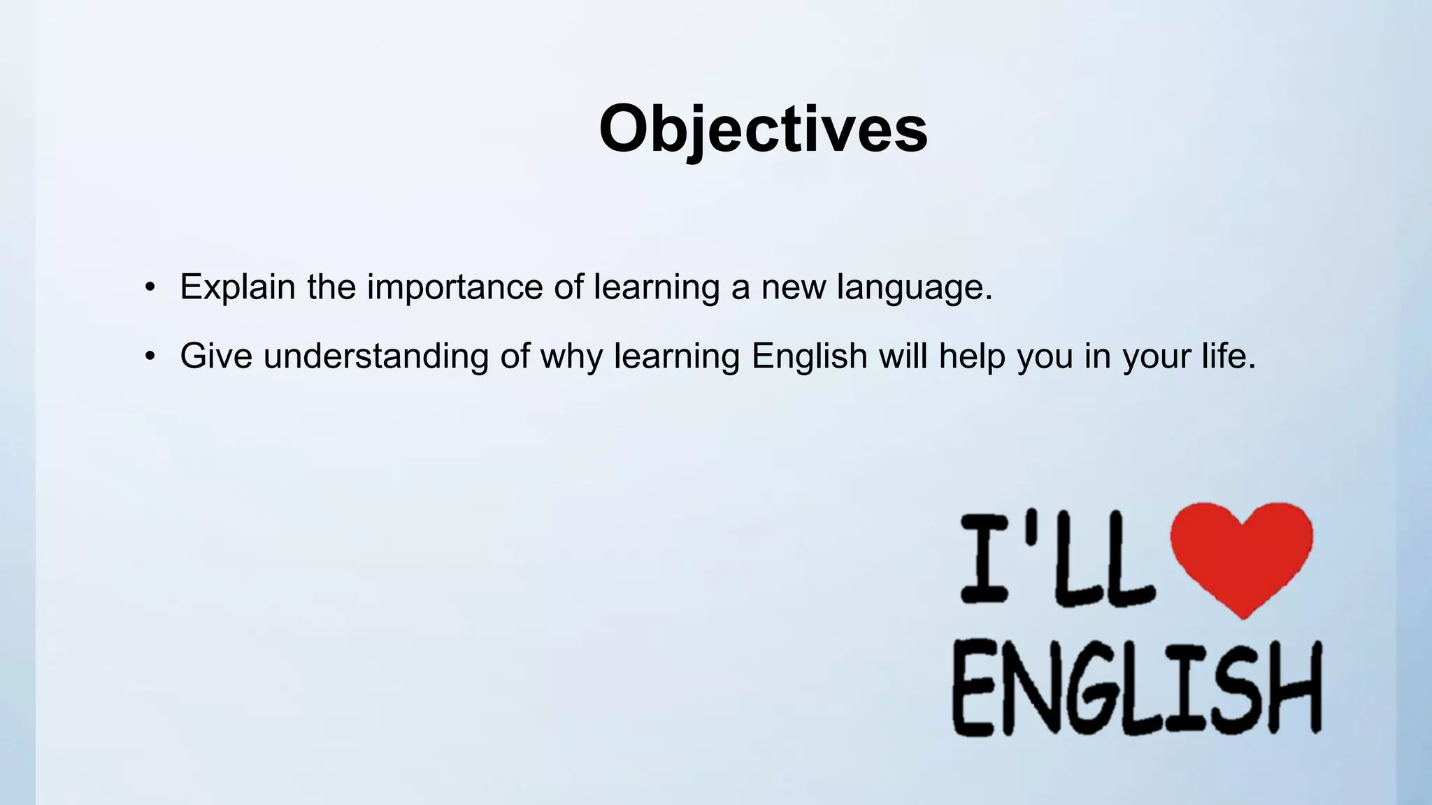 Why learning English? | PPT