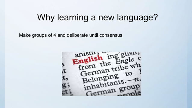 Why learning English? | PPT